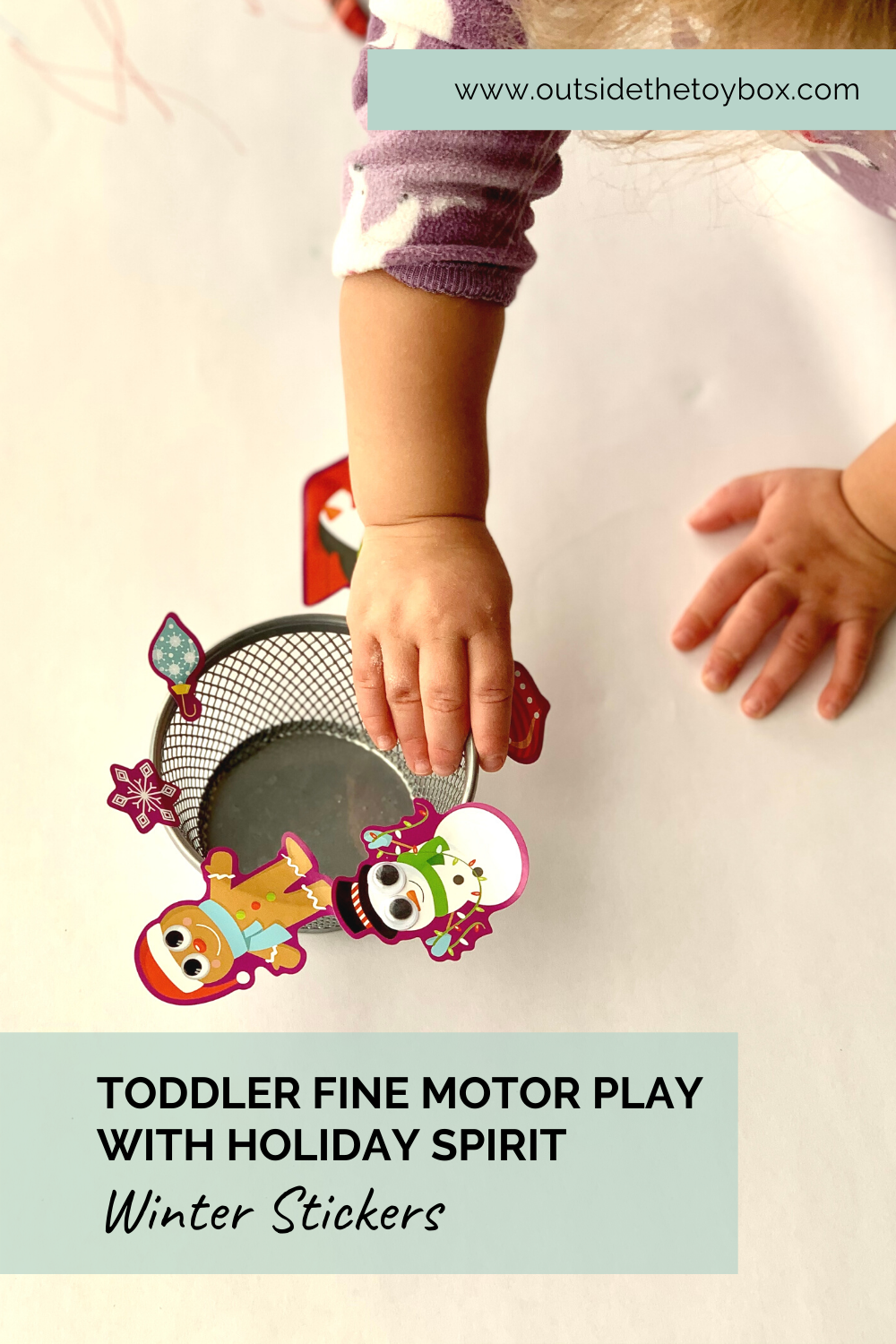 Toddler Fine Motor Play with Holiday Spirit - Outside the Toy Box