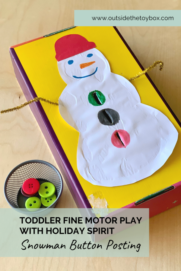 Toddler Fine Motor Play with Holiday Spirit - Outside the Toy Box