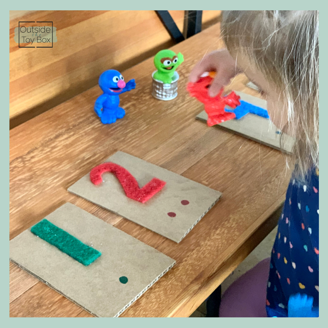 How to Make Montessori Tactile Numbers for $1 - OutsideTheToyBox