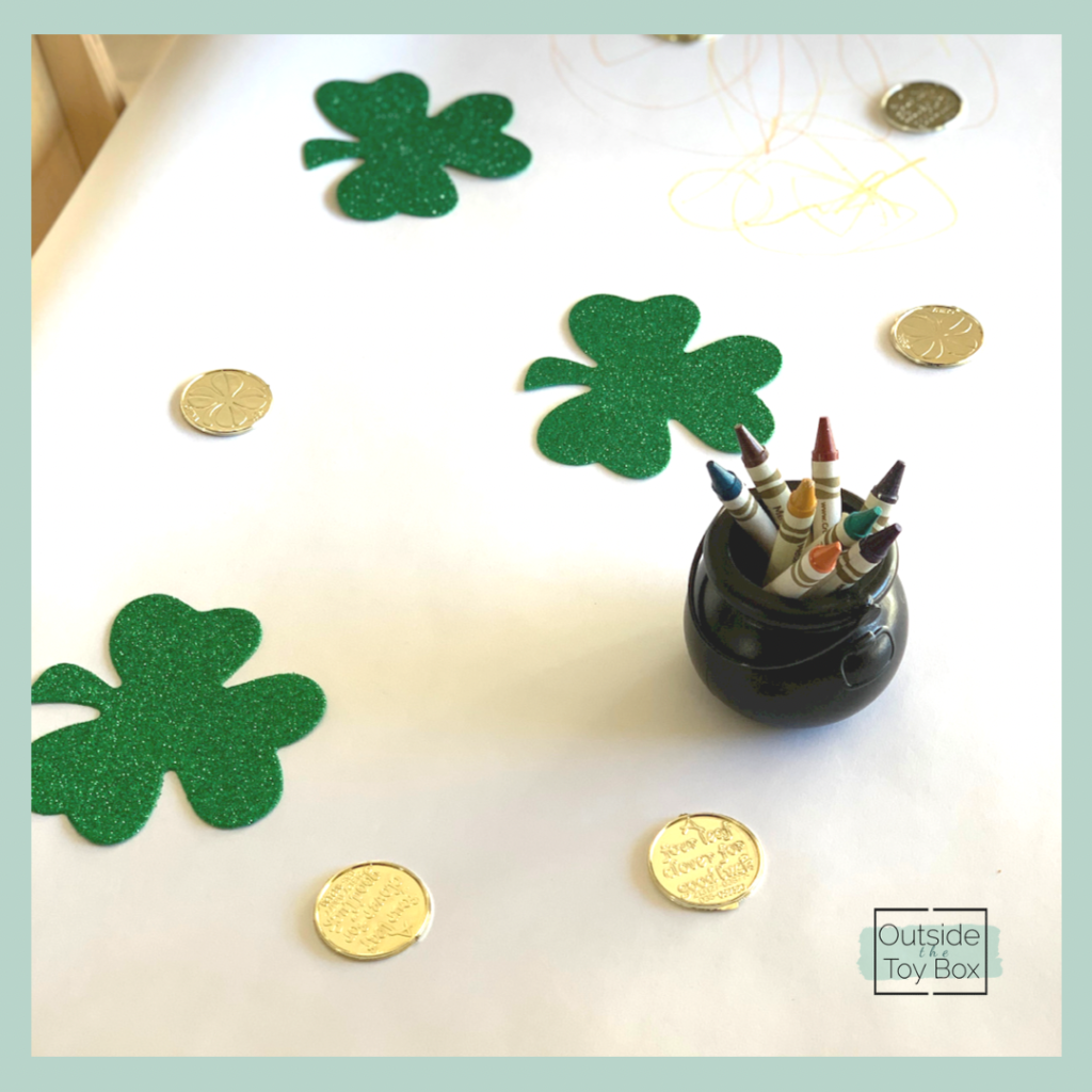 8 St. Patrick's Day Gold Coin Activities for Toddlers - OutsideTheToyBox