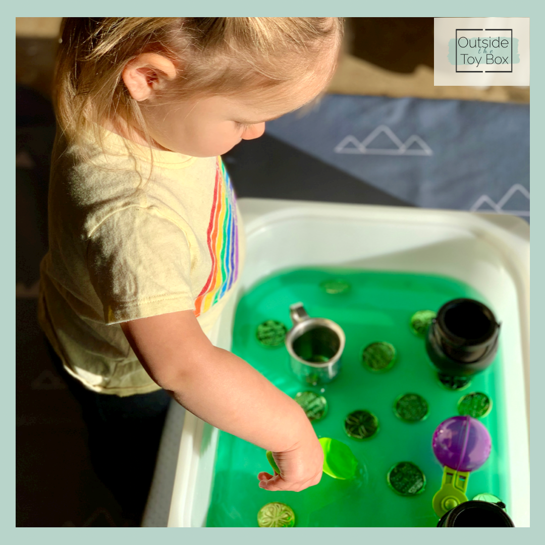 8 St. Patrick's Day Gold Coin Activities for Toddlers - OutsideTheToyBox