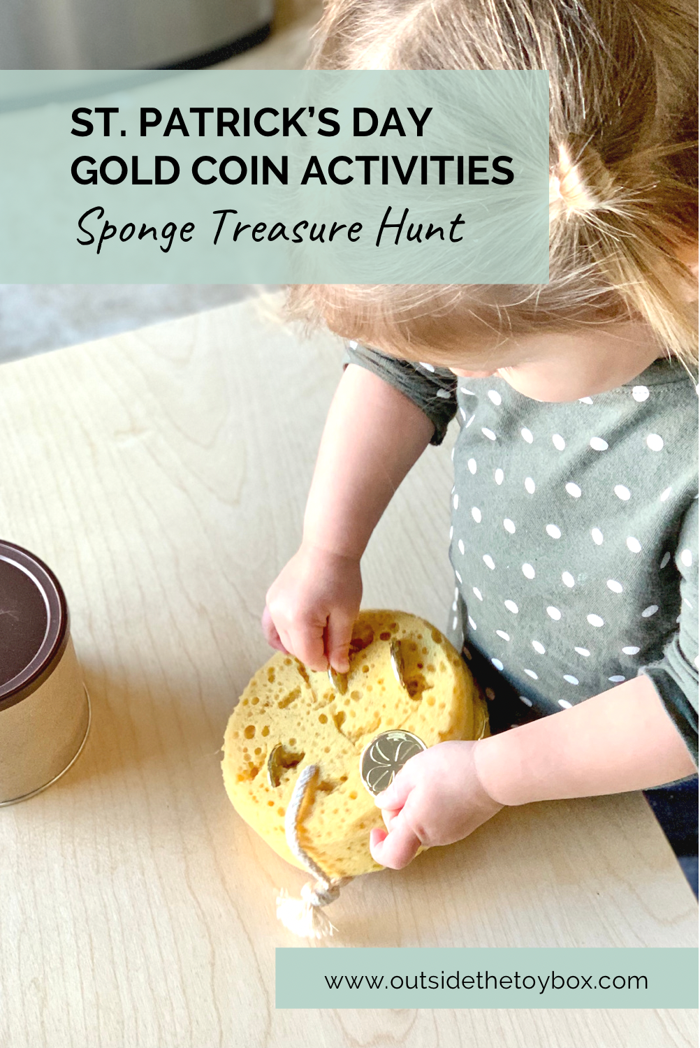 8 St. Patrick's Day Gold Coin Activities for Toddlers - OutsideTheToyBox