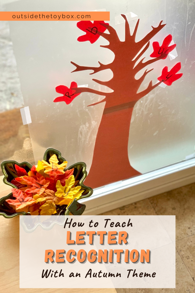 How to Teach Letter Recognition with an Autumn Theme - Outside the Toy Box