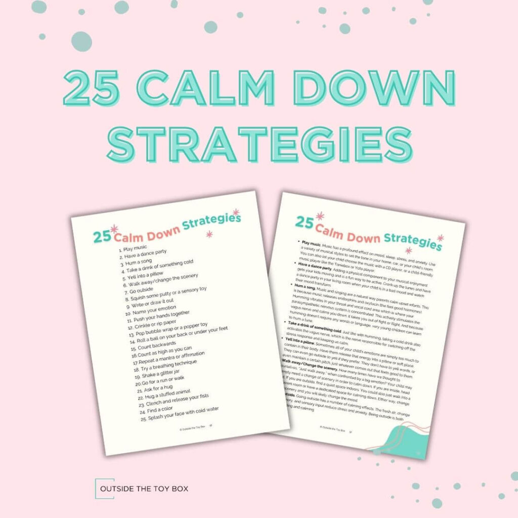 Peaceful Play: A Calm Down Toolkit for Ages 2-8 - Outside the Toy Box